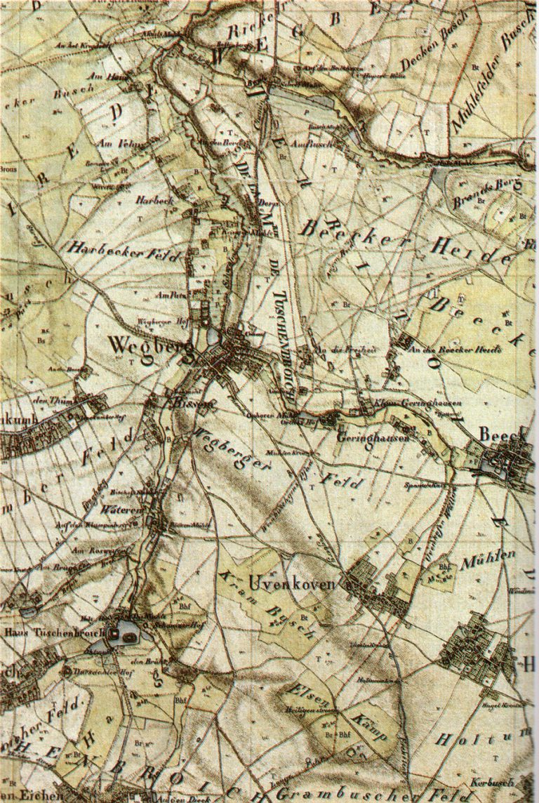 Tranchot Karte Wegberg - Angerdorf-Rickelrath